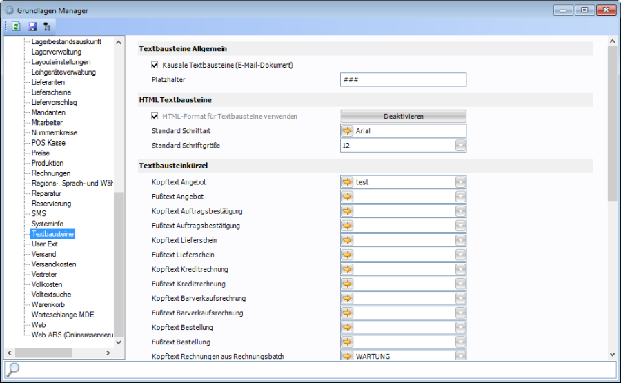 Kausale Textbausteine