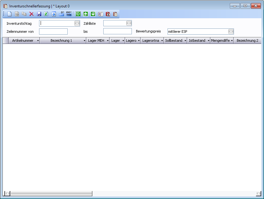 Funktionsbeschreibung Inventur