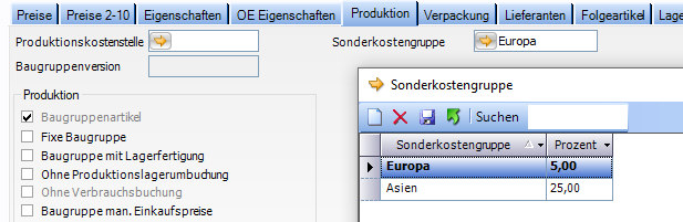 Produktkalkulation Herstellkosten