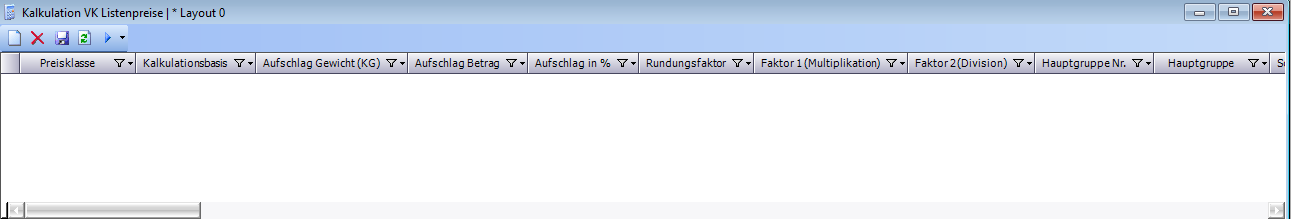 Kalkulation VK Listenpreise